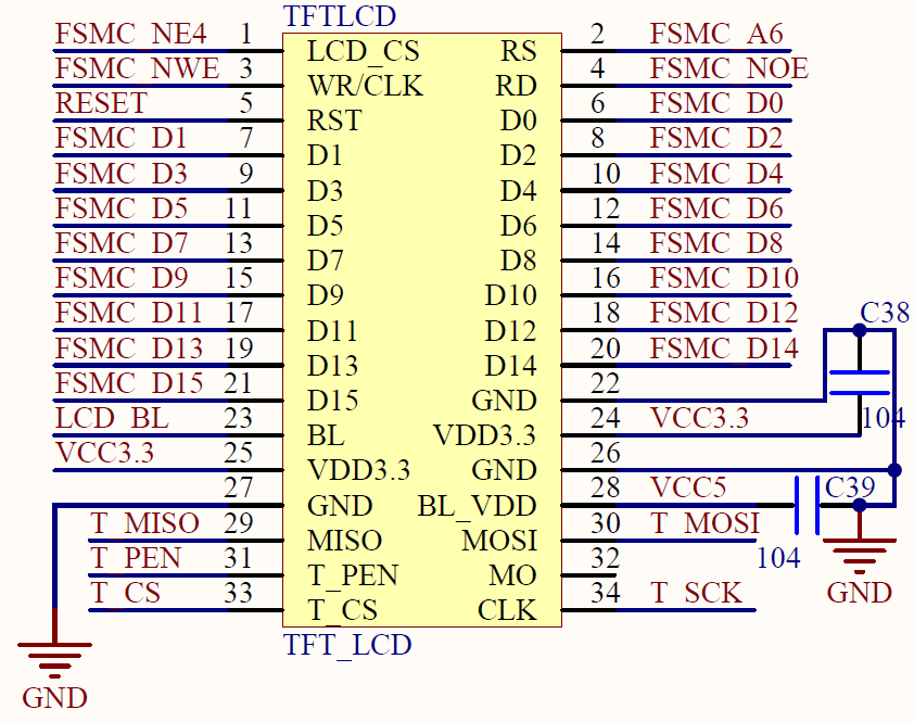 无处不在的小土-FSMC驱动8080接口液晶屏